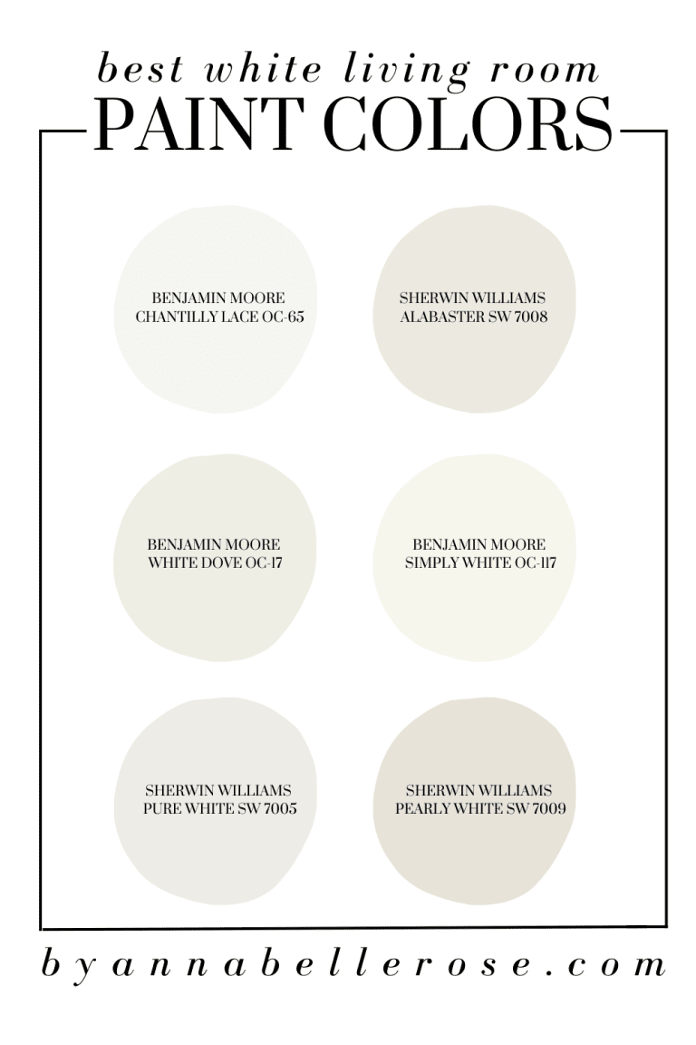 Bestselling Beautiful White Living Room Paint Colors that You Need to ...